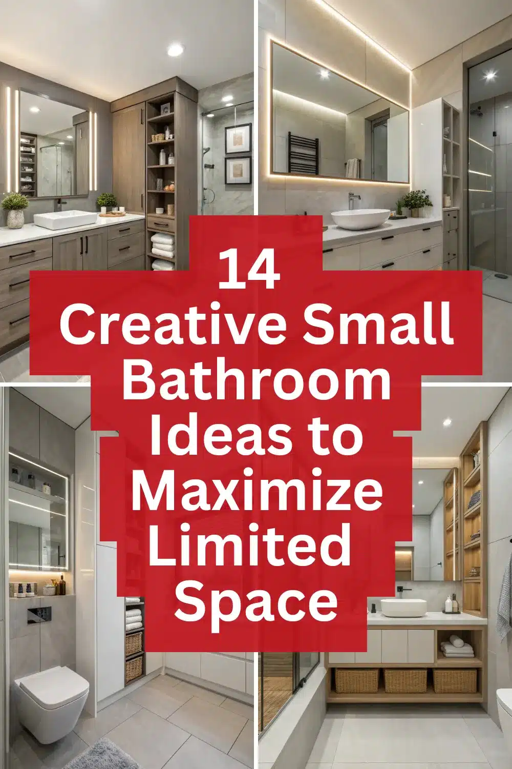 14 Creative Small Bathroom Ideas to Maximize Limited Space: Complete ...