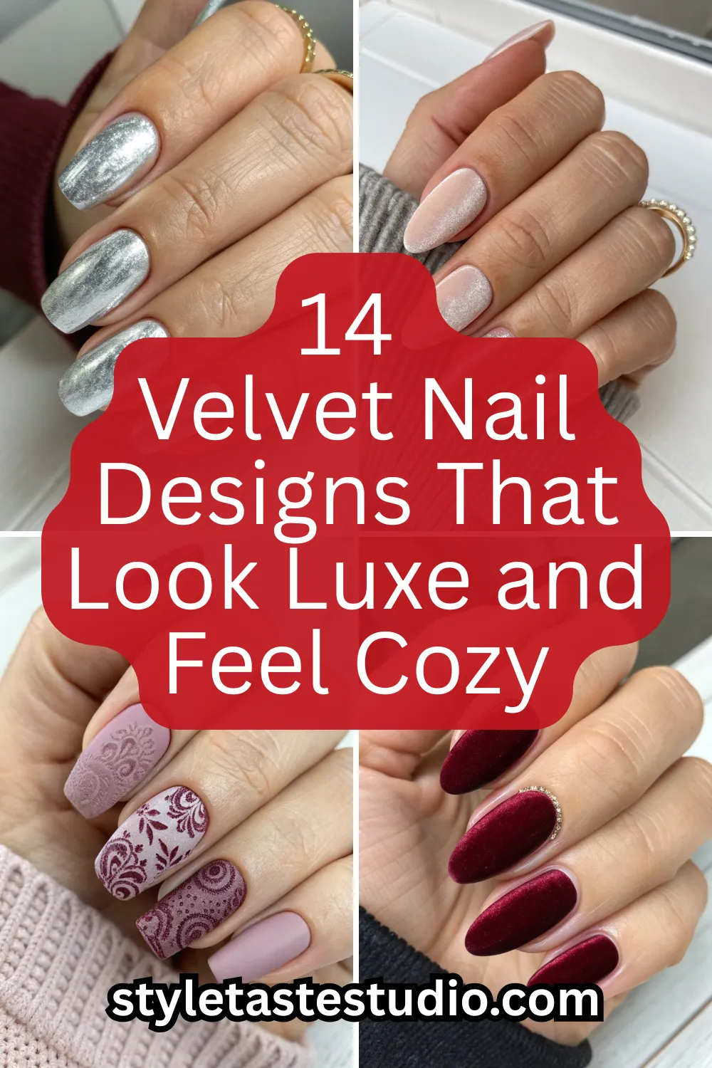 14 Velvet Nail Designs That Look Luxe and Feel Cozy