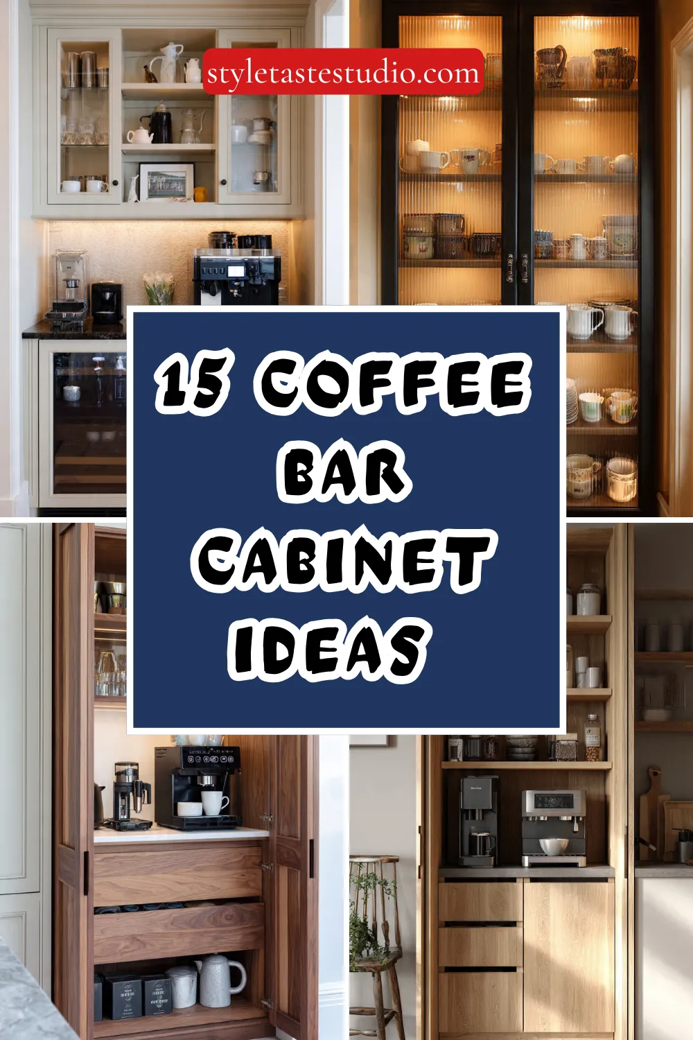 15 Coffee Bar Cabinet Ideas for Small Kitchens